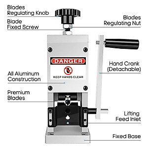 GYZJ Wire Stripper Machine Manual Drill Powered 0.06-0.98 in (1.5-25 mm) for Scrap Cable Copper Recycling Hand Crank Wire Stripping Machines Tool Maquina Para Pelar Cables de Cobre