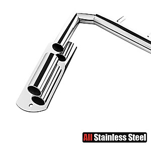 Folding Wall Mounted Clothes Rack, 304 Stainless Steel Swing Arm Hook Holder Clothes Hanger 2 Pack, Space Saver Clothing and Closet Rod with 6 Hooks for Bedroom, Laundry Room and Bathroom