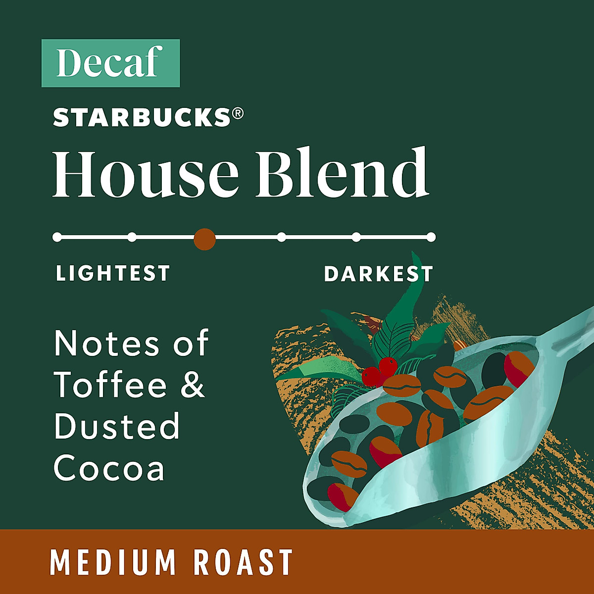 Starbucks Decaf K-Cup Coffee Pods — House Blend for Keurig Brewers — 6 boxes (60 pods total)