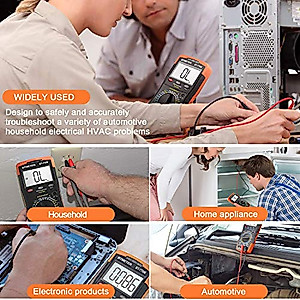 Digital Multimeter TRMS 6000 Count, BTMETER BT-770M Auto/Manual Ranging DMM Electrical Meter Tester for AC/DC Amp, AC/DC Volt, Ohm Capacitance Frequency Continuity Temperature NCV, Auto Backlight