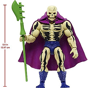 Masters of the Universe Origins Scare Glow 5.5-in Action Figure, Battle Figure for Storytelling Play and Display, Gift for 6 to 10-Year-Olds and Adult Collectors