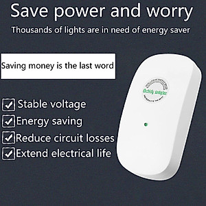 2 Pack Power Saver, Household Power Saver, Electricity Saving Box Energy Saver Power Saving and High Efficiency US Plug (2PC)