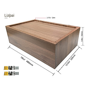 2 PCS nightstand Floating Drawer Shelf Bedside,The Bedside Table of The Hotel Hidden lamp Belt,nightstands Set of 2 mid Century Modern