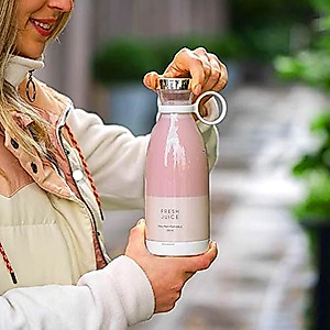 Personal Blender, Portable Blender, Battery Powered Blender and Smoothie Maker (White)