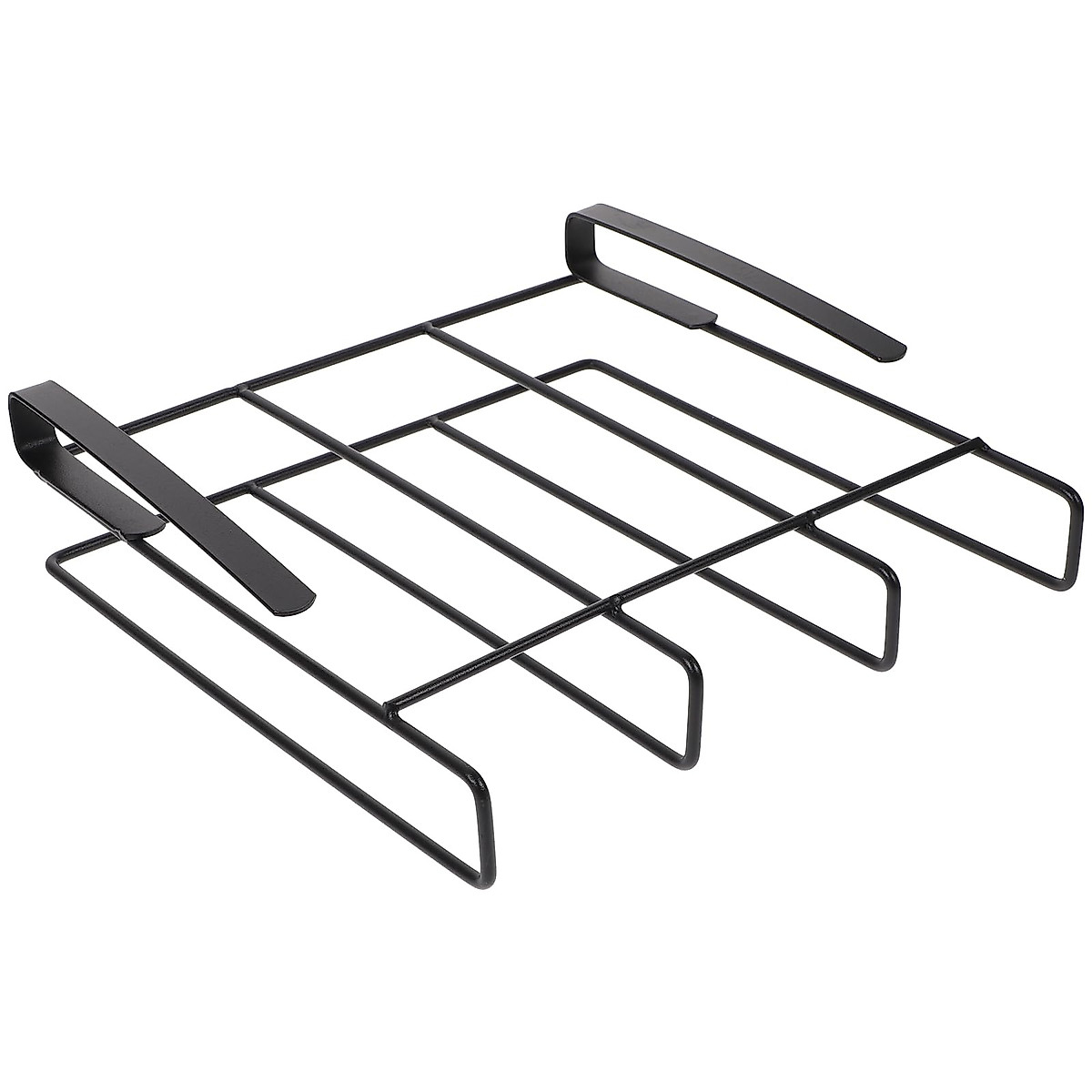 Hemoton Stainless Steel Kitchen Storage Rack, Black, 20 in