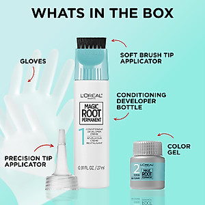 L'Oreal Paris Magic Root Rescue 10 Minute Root Hair Coloring Kit, Permanent Hair Color with Quick Precision Applicator, 100 percent Gray Coverage, 9 Light Blonde, 1 kit (Packaging May Vary)