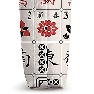 Mahjong Pattern Pieces Classic Chinese Board Game Pieces Tote Bag