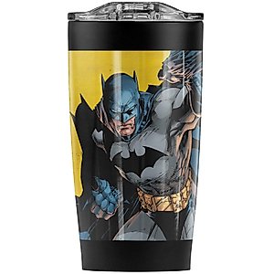 Batman Character Stainless Steel Tumbler 20 oz Coffee Travel Mug/Cup, Vacuum Insulated & Double Wall with Leakproof Sliding Lid