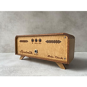 Handmade Nixie Tube Clock IN-12 - made in Ukraine - Vintage Retro Table Clock - Wooden Desk Nixie Tube Clock