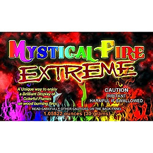 Mystical Fire Extreme Color Changing Flames for Wood Burning Fire Pits, Campfires (24 Packets)
