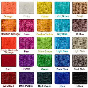BQTQ 50 Rolls Self Adhesive Bandage Wrap 1 inch Self Adherent Wrap Tape Bandages Colorful Self Adhesive Wraps Stretch Bandage Wrap Roll for Wrist Ankle Swelling Sprains (Rich Color)