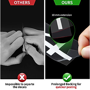 3 inch 30 Pcs Reflective Mailbox Numbers Stickers for Outside, Easy Installation with Prolonged Backing for and Pre-cut, Self Adhesive White Vinyl Address for House Address Sign Window Trash Bins