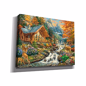 Epic Graffiti 'Alpine Serenity' by Chuck Pinson, Canvas Wall Art, 16"x12"