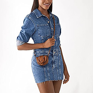 Fossil Harwell Mini Crossbody, Brown