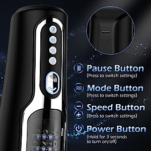 Automatic Male Masturbator with 10 Thrusting Patterns & Vibration Settings, Adult Toy Penis Pump Male Sex Toys for Men, Sex Toy Male Stroker Adult Toys Pocket Pussies, Adult Sex Toys