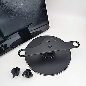 Echo Show Stand Aluminum Stand Easy to Install for Amazon Echo Show 2nd Gen Speaker Accessories Horizontal 360 Rotation Longitudinal Angle Change Base Black