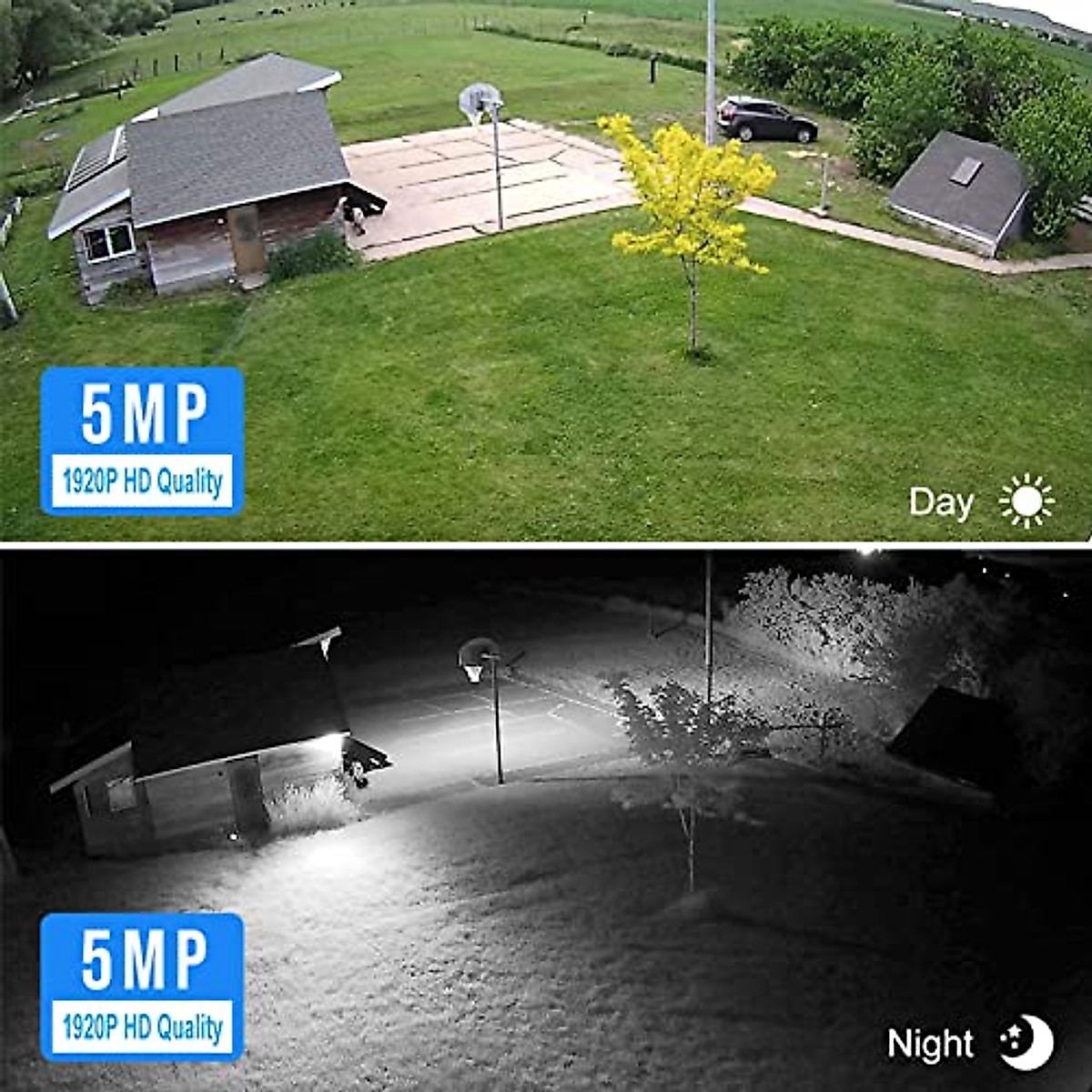 JideTech 5MP PTZ Camera Outdoor, 20X Optical Zoom Smart WiFi IP Camera with 360° Rotate,1000ft View Distance,SDM Array IR Night Vision,Auto-Tracking Detection Alarm,2-Way Audio,IP66 Waterproof