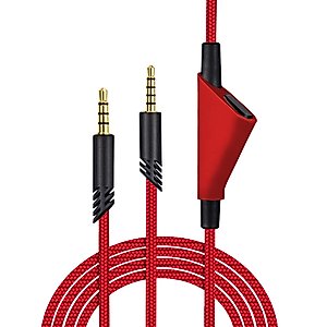 Replacement Astro A40 Cord Volume Control Cable, A10 Headsets Cord Audio Cable for Astro A40TR/A40/A10 Gaming Headsets, Xbox one, PS4 Controller, PC, Most Smartphones (6.5 Feet/2.0 M)-Black