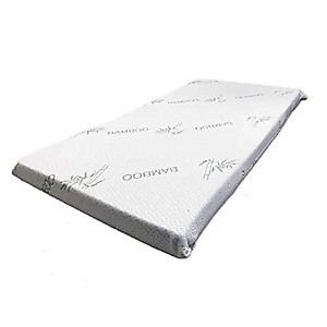 ORGANIC TEXTILES Latex Mattress Topper with Rayon derrived from Bamboo Cover (3 Inches Queen, Firm)