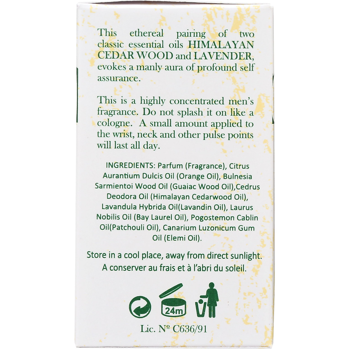 MAROMA Cedar Lavender Perfume, 0.33 FZ