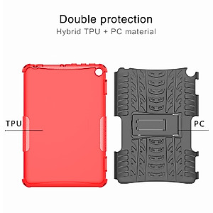 Boskin for Kindle Fire hd 8 / hd 8 Plus case 2024 2022 2020 Release 14th 12th 10th Generation Kickstand Heavy Duty Shockproof Cover (Blue)