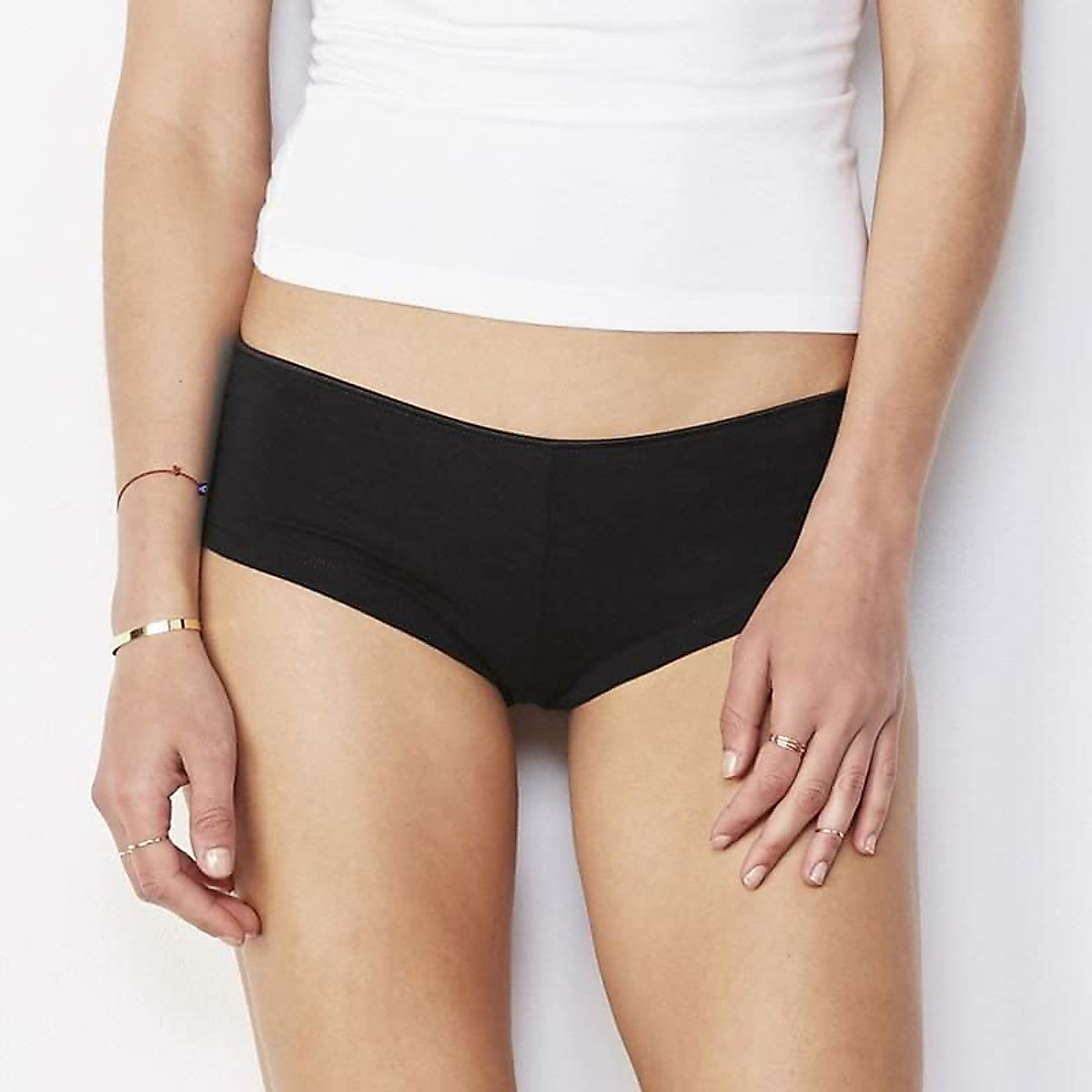 Wild Bobby I Suck You Lick Women's Cotton Spandex Booty Shorts, Black, Medium