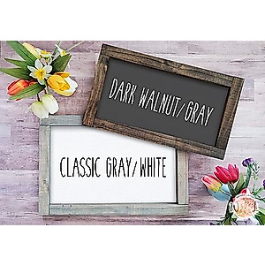 Hey Boo Ghost Sign | Halloween Wood Sign | Rustic Farmhouse Decor | Framed Halloween Home Decor | Wall Sign | Tabletop Decor (8x8, Classic Gray | Gray)