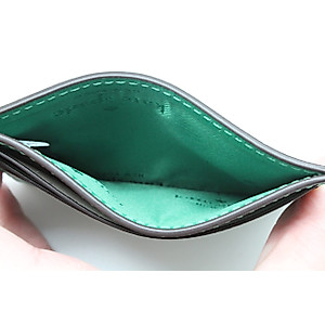 Kate Spade New York Staci Small Slim Card Holder In Gold, Green bean