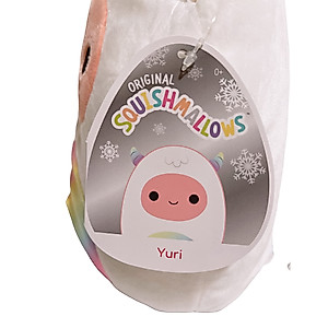 Squishmallows Kellytoy Christmas Squad 8'' Plush Doll (8'' Yuri The Yeti), SQX21-8AST-C, Multicolor