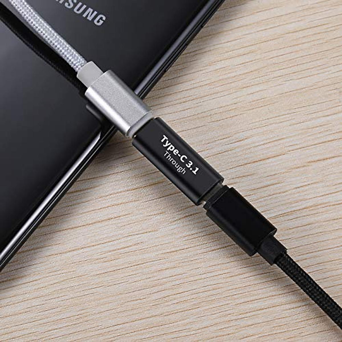 HAOQUOOU USB C Adapter (4 pcs), Supports Charging and Data Transfer Expansion, The Rate is up to 10Gbps, Compatible with Type C Devices Such as Huawei, Samsung, MacBook, etc.…