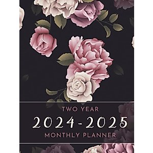 2024-2025 Monthly Planner Hardcover: 2 Year Monthly Planner Calendar Schedule Organizer January 2024 to December 2025: (24 Months) With Federal Holidays and inspirational Quotes