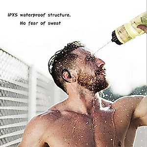 XpacEbank Wireless Bluetooth Headphone, Painless Wearing Earbuds with Mic, Non Ear Plug Bone Conduction Ear Hook Headsets, Lightweight, Waterproof Earpiece for Sports/Workout/Music