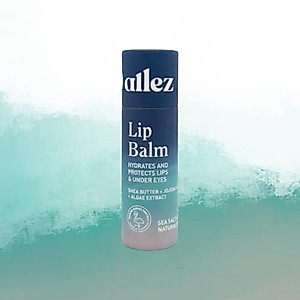 allez outdoor | Lip & Eye Balm | Hydrating, Protecting & Brightening Plant-Based Formula | Shea Butter, Jojoba Oil and Algae Extract | Sea Salt + Kelp Scent | 3 pack