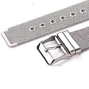 milanese Quick Release Watch Band Stainless Steel Mesh Watch Strap Watchband Replacement Bracelet Pin Buckle Design for Smart Watches 10 12 14 16 18 20 22mm ( Color : Gold , Size : 10MM )