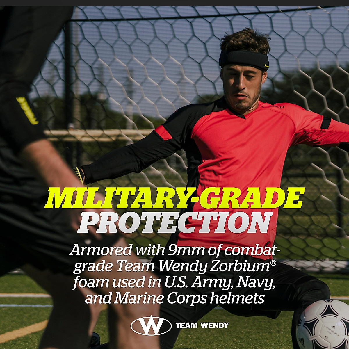 Storelli ExoShield Head Guard, Military-Grade Head Protection, Foam Padding Headband, Official Headgear of US Club Soccer, Black, Size 4