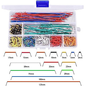 10cm 120Pcs Breadboard Jumper Wires Male to Female, Male to Male, Female to Female +14 Vaules 560 pcs 2-125mm Flexible Breadboard Jumper Wires +1pcs Tweezer for Arduino and Raspberry Pi