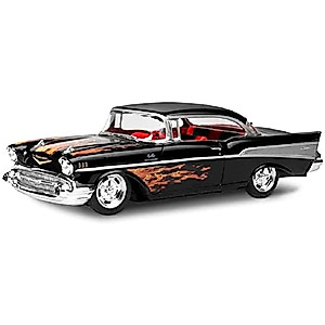 Revell 85-1529 ’57 Chevy Bel Air Model Car Kit 1:25 Scale 30-Piece Skill Level 3 SnapTite Max Plastic Model Building Kit,Black