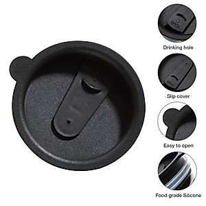 CEDAR HOME Travel Coffee Ceramic Mug Porcelain Latte Tea Cup With Lid in Box 17oz., Flower Enjoy Life, 2 Pack