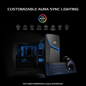 ASUS ROG Strix GL10 Gaming Desktop PC, AMD Ryzen 7 3700X (Beat i9-11900KB), NVIDIA GeForce GTX 1650 Super, 32GB RAM, 1TB SSD, 1TB HDD, Bundle with JAWFOAL
