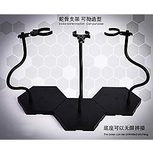 Lmzauet 1/6 Scale Figure Display Dynamic Stand Base can be Spliced Holder for 12" Dolls Action Figures