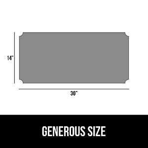 Gorilla Grip Wire Shelf Liner, Set of 5 Waterproof Shelving System Liners for Organizing Metal Rack, Kitchen Cabinets, Cupboard, Pantry, Closet, Hard Plastic Covers Preventing Spills, 14x30 Black