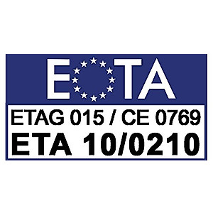 Gah-Alberts 214104 U-Shaped Post Holder with Concrete Base Made from Ribbed Steel Hot-Dip Galvanised Width 91 mm