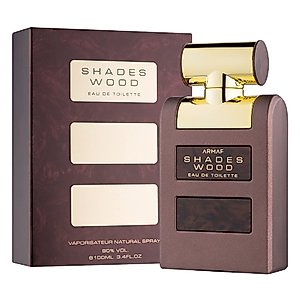 Armaf Shades Wood for Men Eau de Toilette Spray, 3.4 Ounce