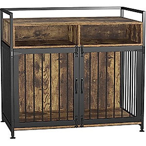 GDLF Dog Crate Furniture-Style Cages for Dogs Indoor Heavy Duty Super Sturdy Dog Kennels with Storage and Anti-Chew (41Inch = Int.dims:39.4”Wx22.2”Dx23”H)