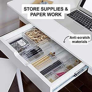 Nathan James Parker Modern Home Office, Small Writing, Computer or Laptop Desk with Drawer, White/Brown