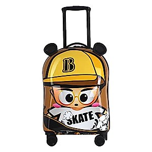 GinzaTravel Children's Fashion Suitcase 18 Inch Children's Fun Series No. 4 (Twin Series) (Sunshine Boy, 18")