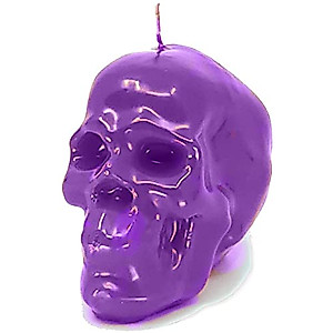 Purple Large Skull Figure Image Candle (Control, Command, Power, Domination, Influence, Spells, Spellwork & Ritual Magic)