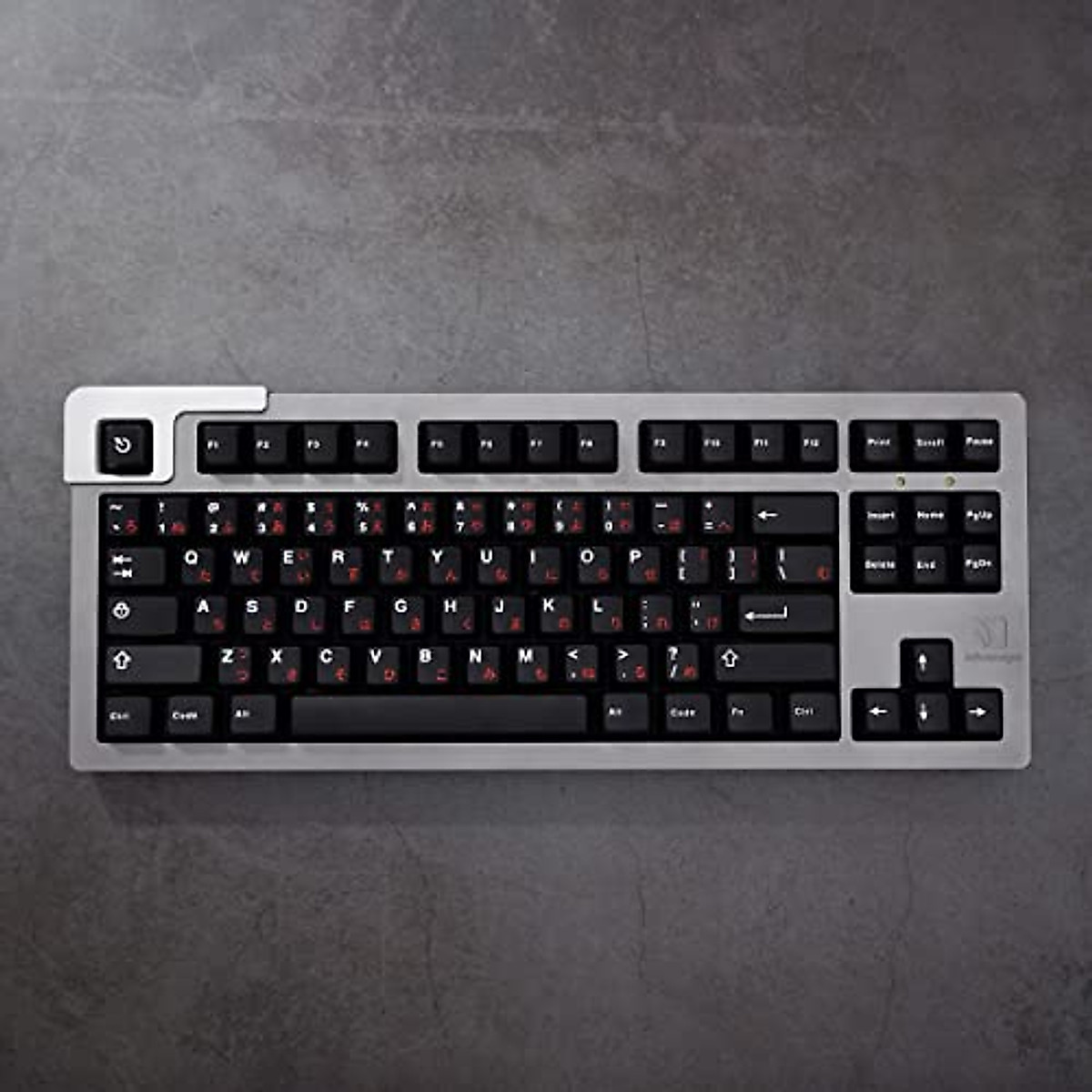 Tirpleshot Minimalist Black Keycaps Cherry Profile Japanese Keycap Set for Mechanical Keyboard 61/87/104/104 Cherry Mx Switches
