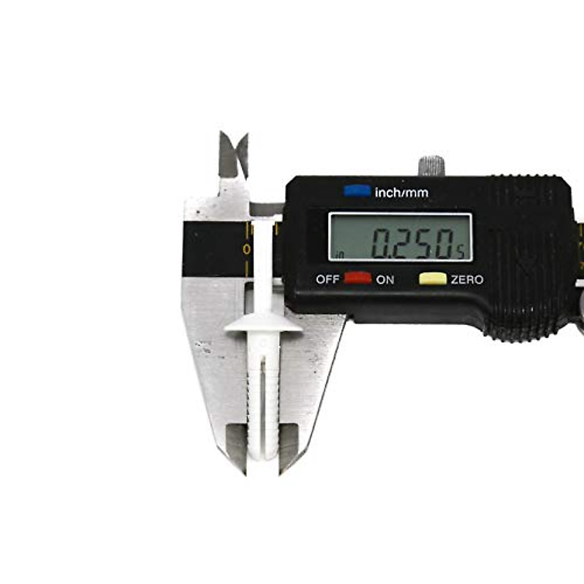 Everbilt 1/4 in. x 1 in. Plastic Pin Drive Rivets (30 Pieces), Designed to Hold Wall Surrounds to Drywall Backing, Lightweight and Durable with White Nylon Material