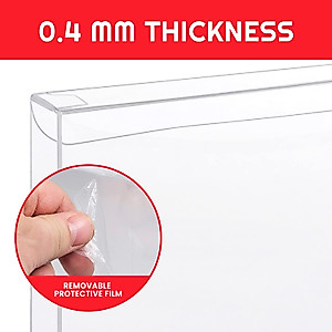 EVORETRO Premium Video Game Box Protector Case compatible for PS4 games, XBOX1 games, PS3 games - Premium Console Game Storage Solution - PET Protector case